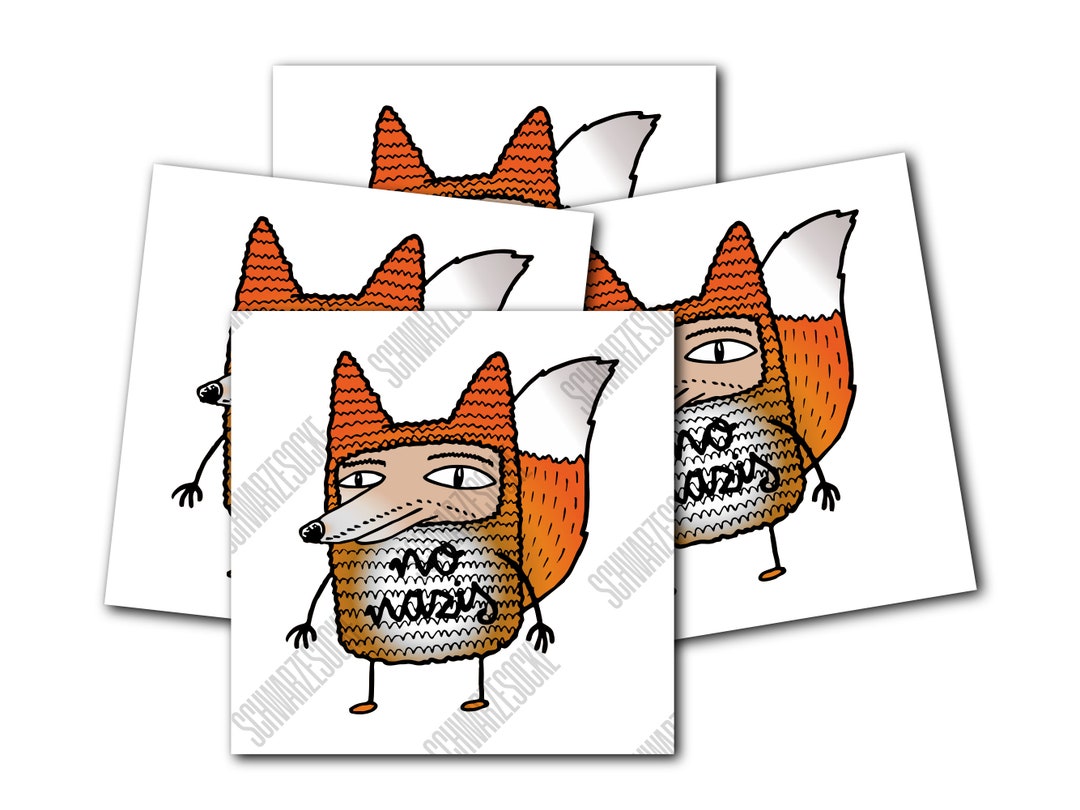 Sticker: No Nazis Fox 30 Pieces - Etsy