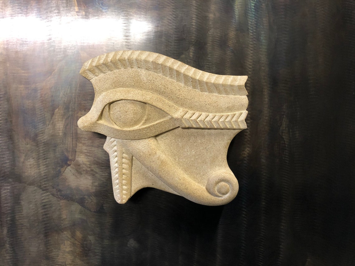 Eye of Horus Ancient Egyptian Sandstone Wall Sculpture - Etsy