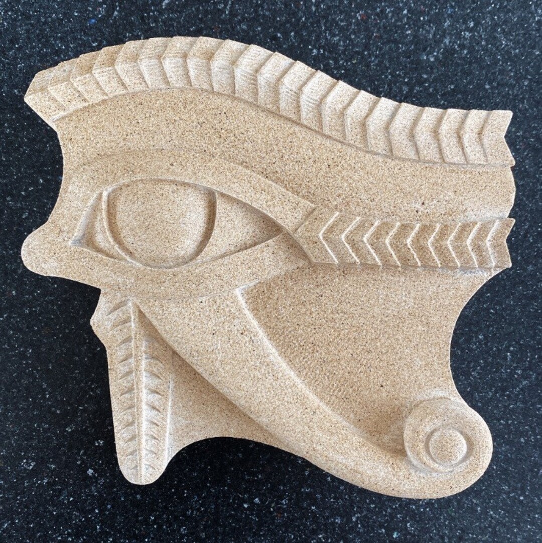Eye of Horus Ancient Egyptian Sandstone Wall Sculpture - Fine Carving ...