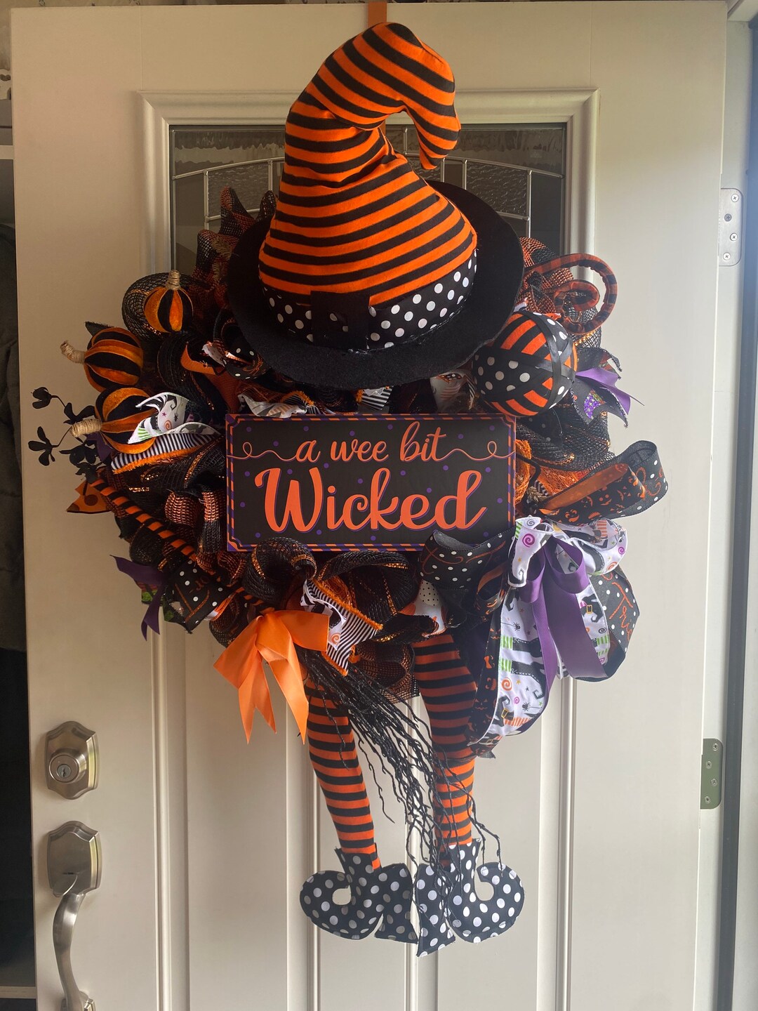 Halloween Wreath,witch Wreath,halloween Decor,fall Decor,halloween ...