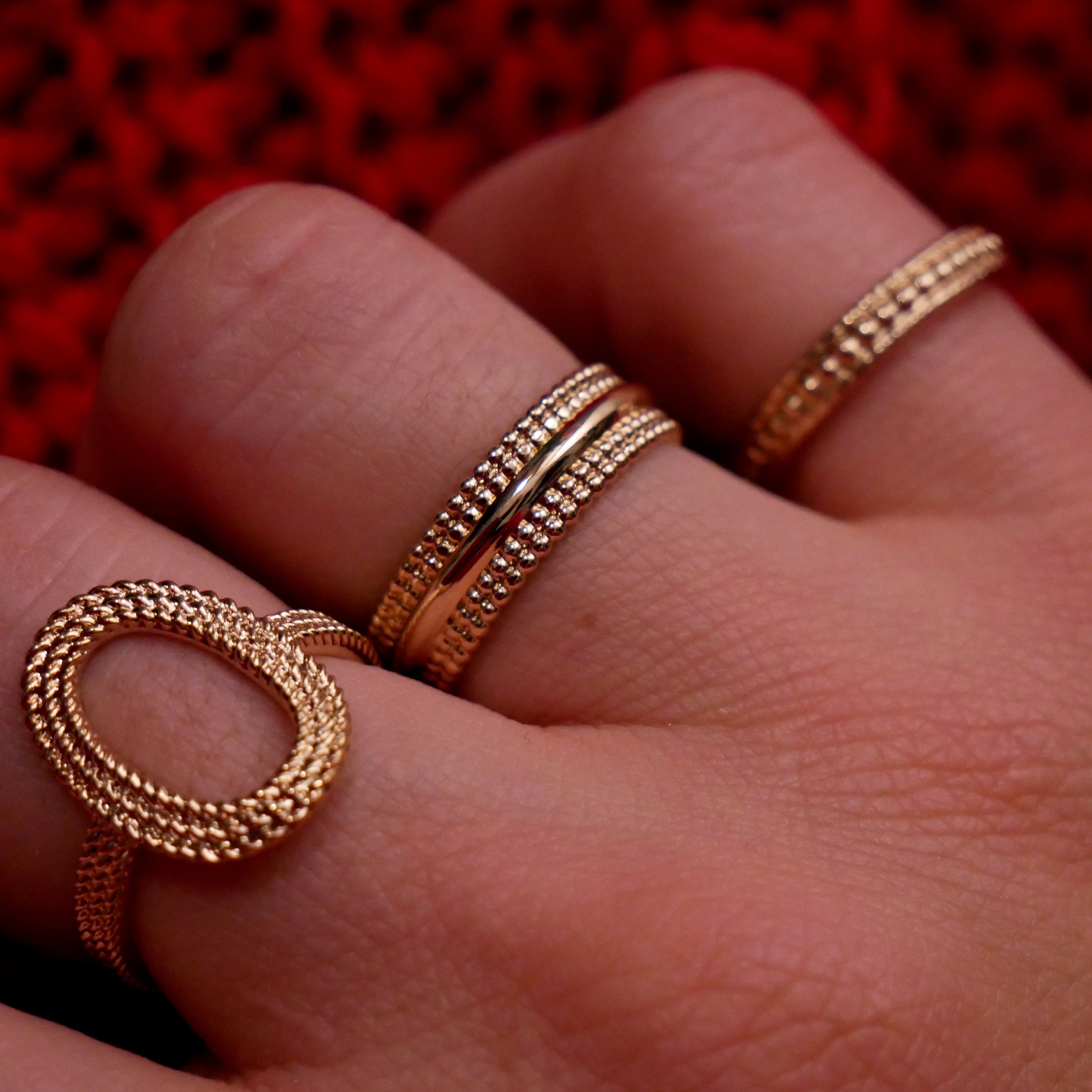 Women's Gold-plated Wedding Ring - Etsy UK