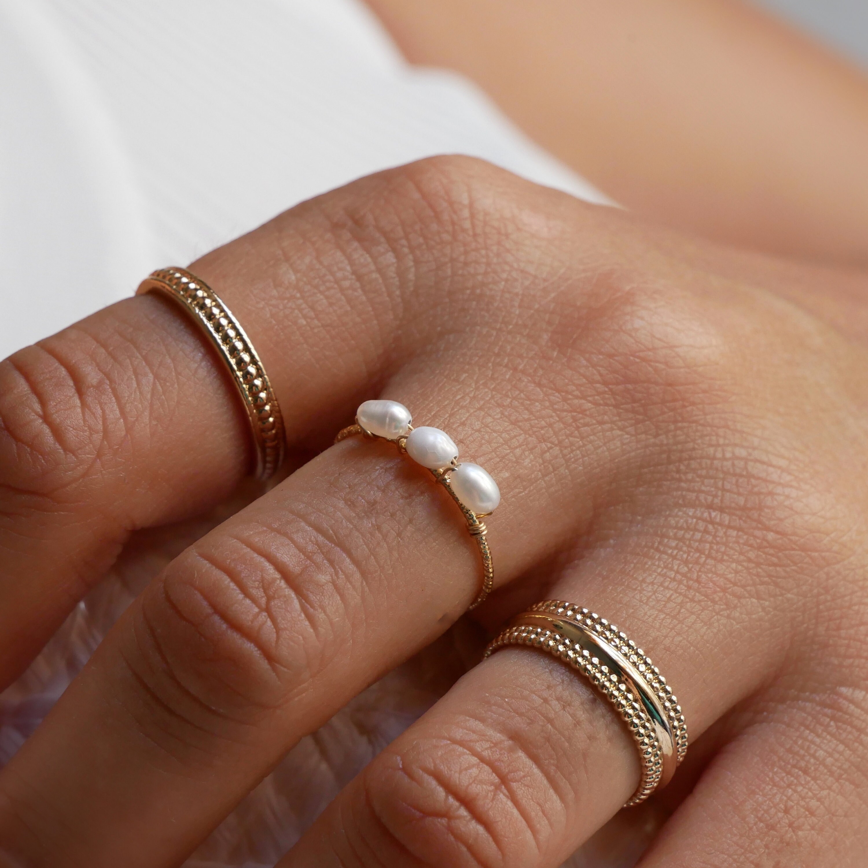 Women's Gold-plated Wedding Ring - Etsy UK