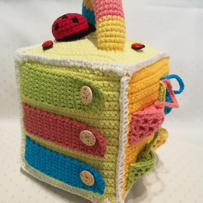 Crochet Activity Cube - Etsy