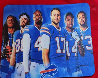 Mouse Pad Buffalo Bills NFL Fabric Covered Mousepad Mat - Etsy