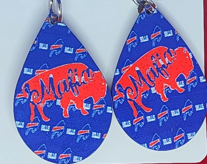 Bills Mafia Red Earrings - Etsy