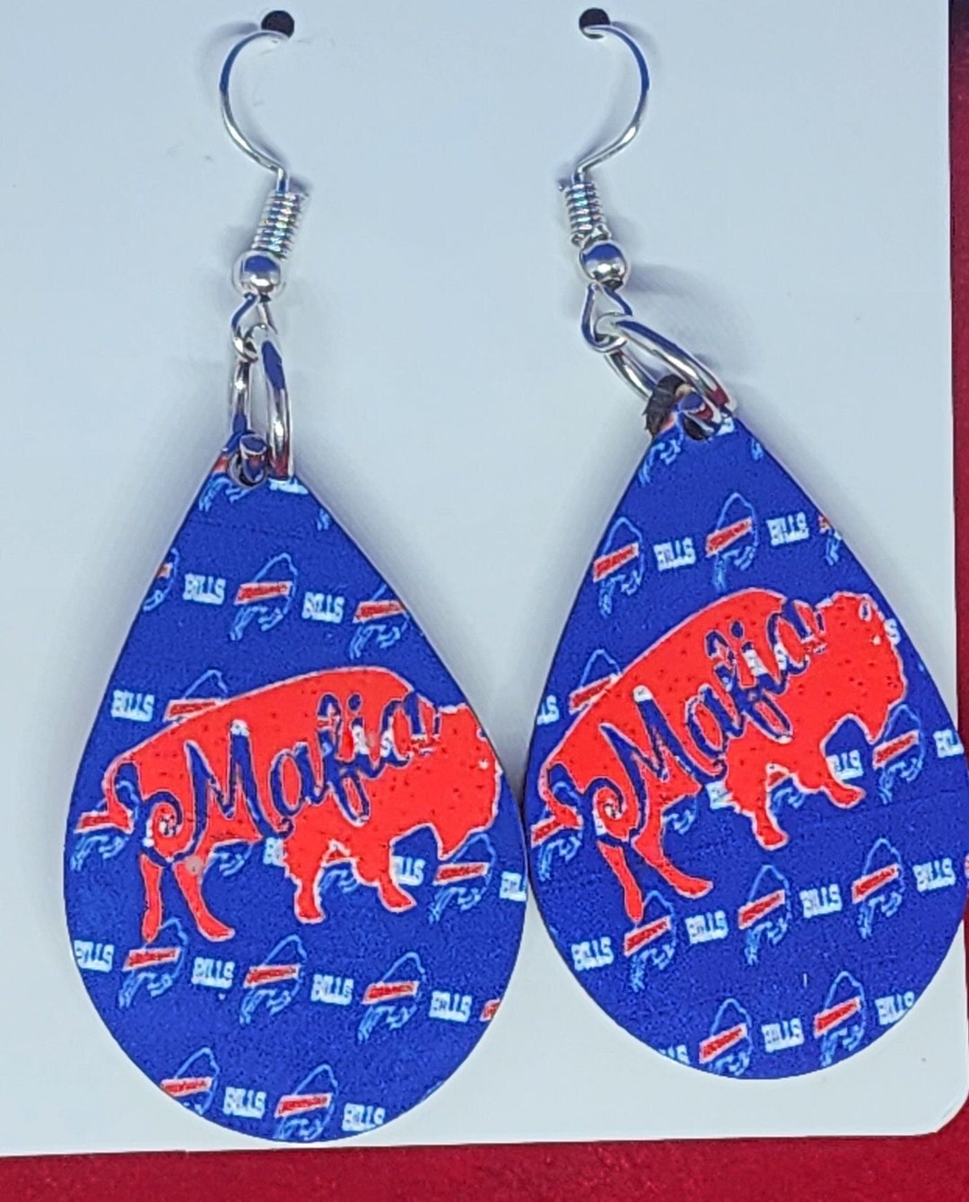 Bills Mafia Red Earrings - Etsy