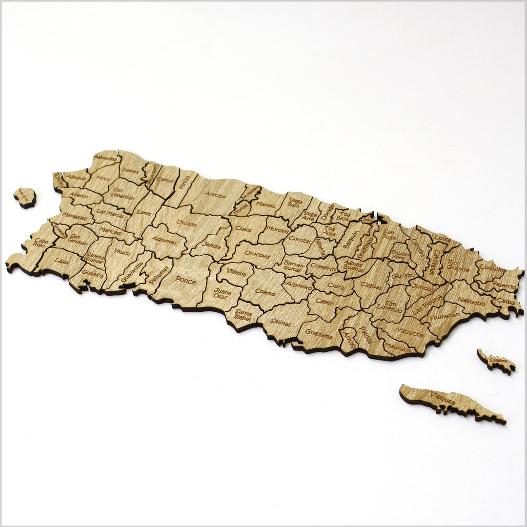 Puerto Rico Laser Cut Magnetic Puzzle, 51 State USA 79pcs - Etsy