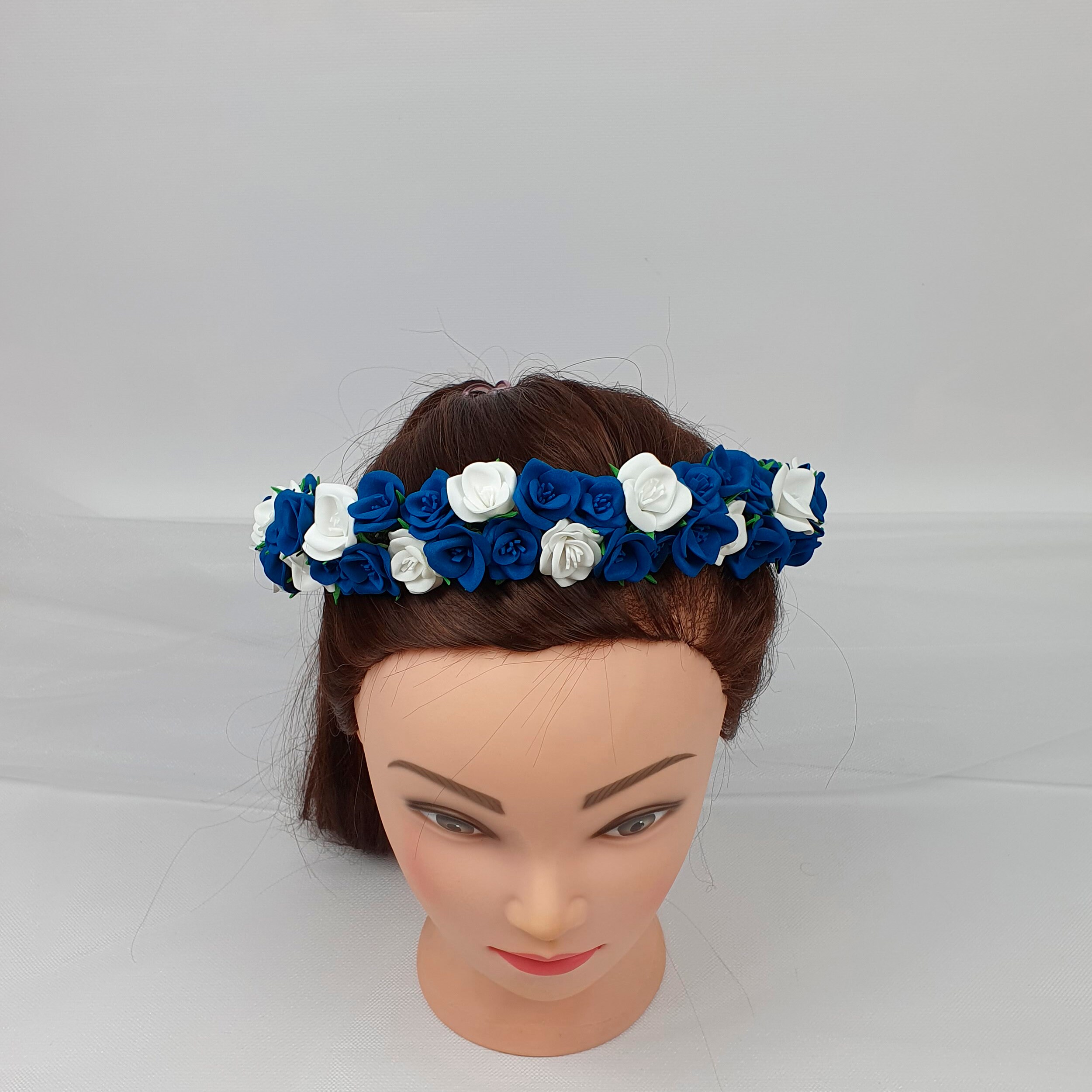Navy Blue Flower Crown Flower Girl Crown Wedding Flower Crown | Etsy