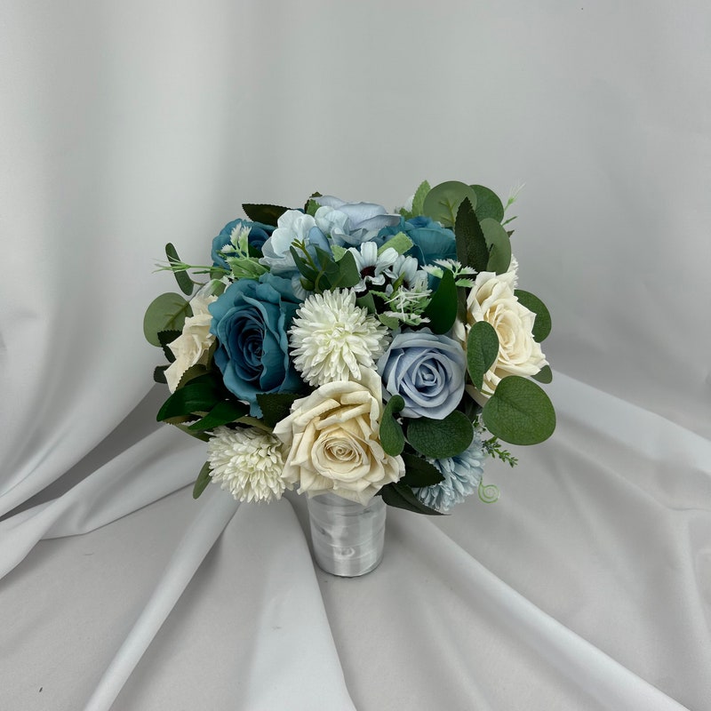 Dusty Blue Rose - Etsy