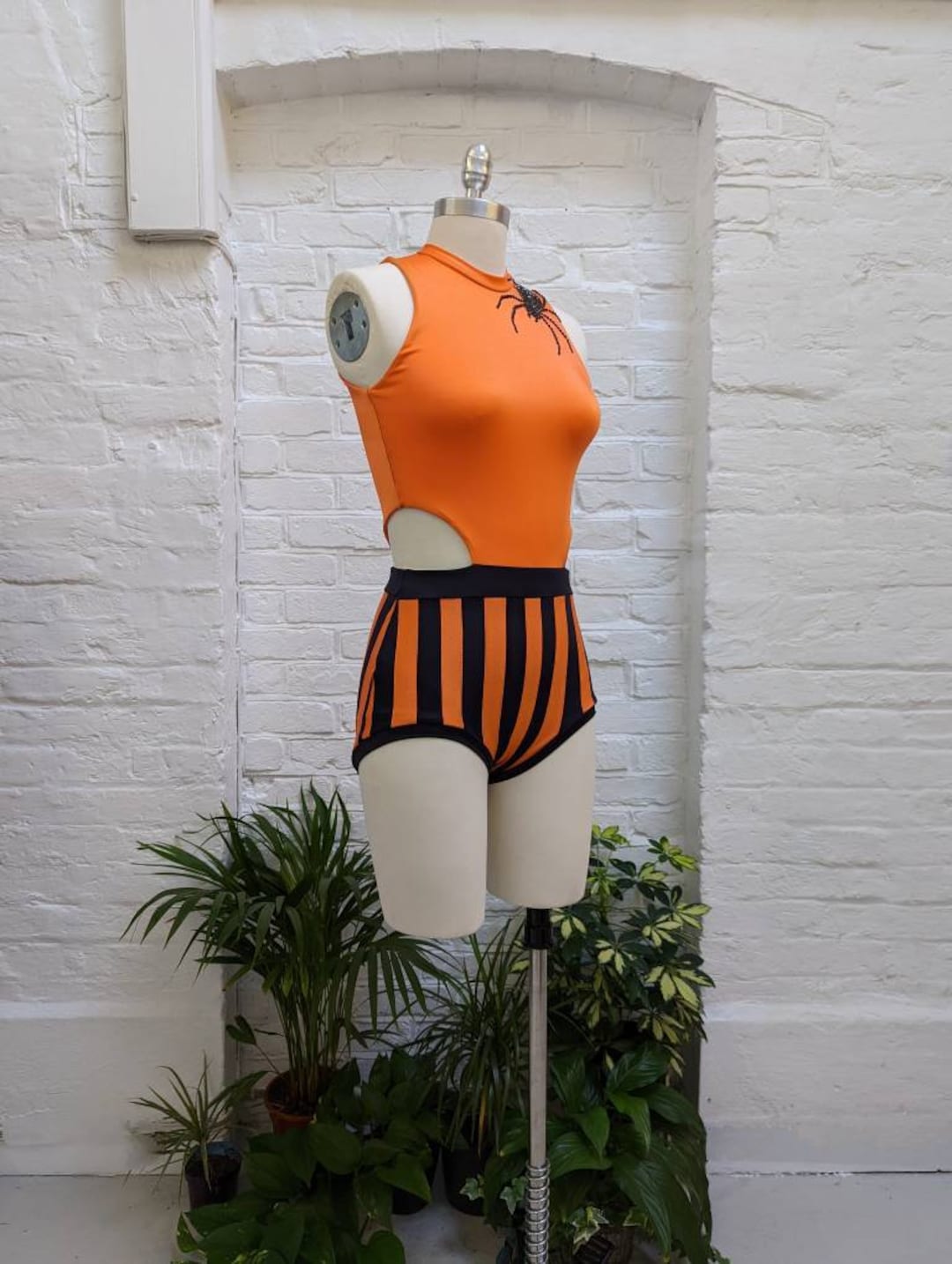 Lyra Leotard Spider and Stripes - Etsy