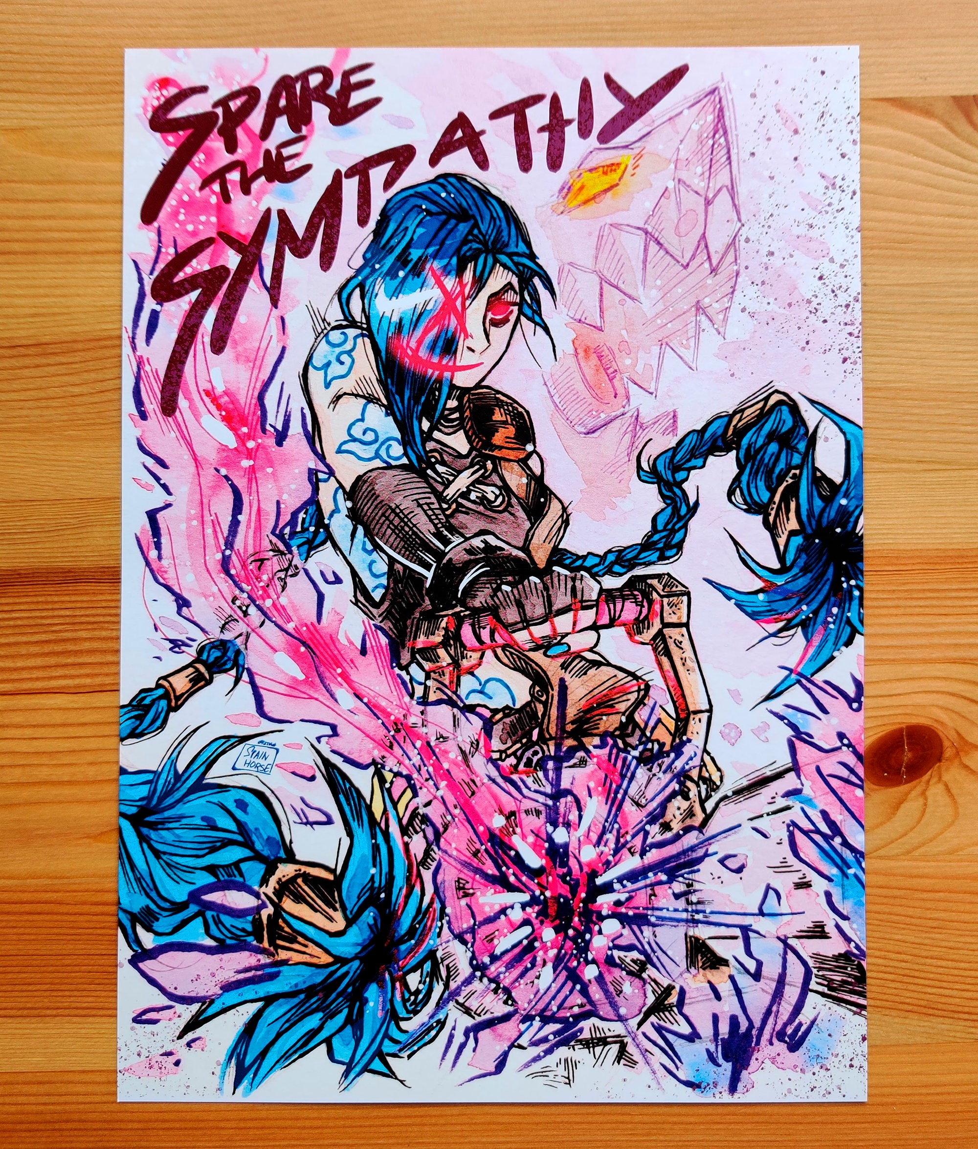 Jinx Watercolor Print - Etsy