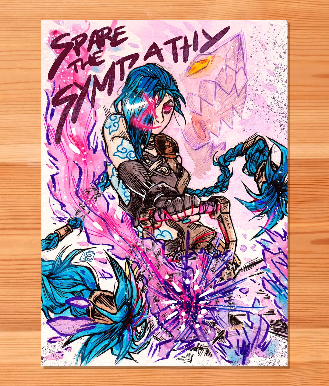 Jinx Watercolor Print - Etsy