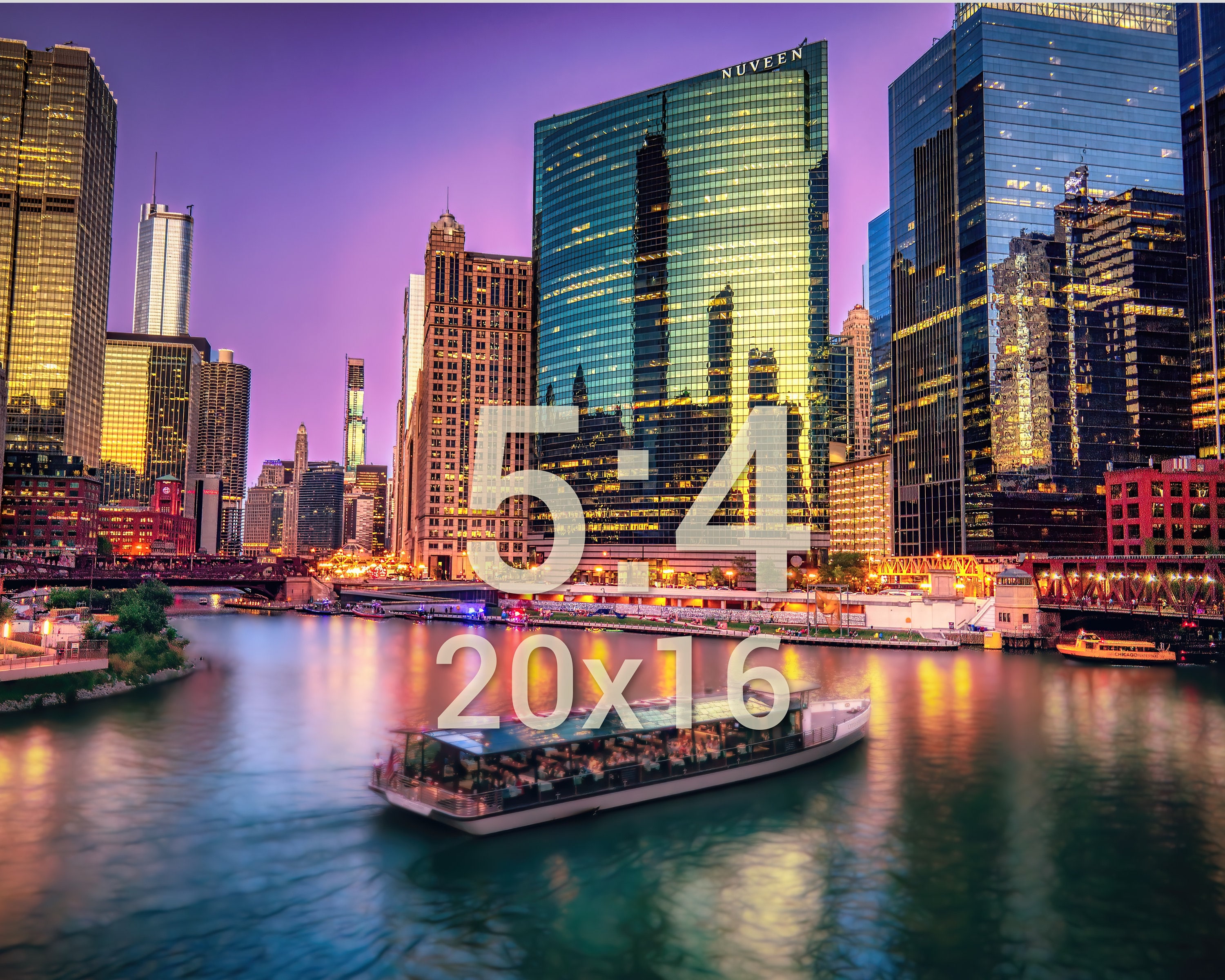 Chicago Riverwalk at Night Chicago Illinois River Walk | Etsy