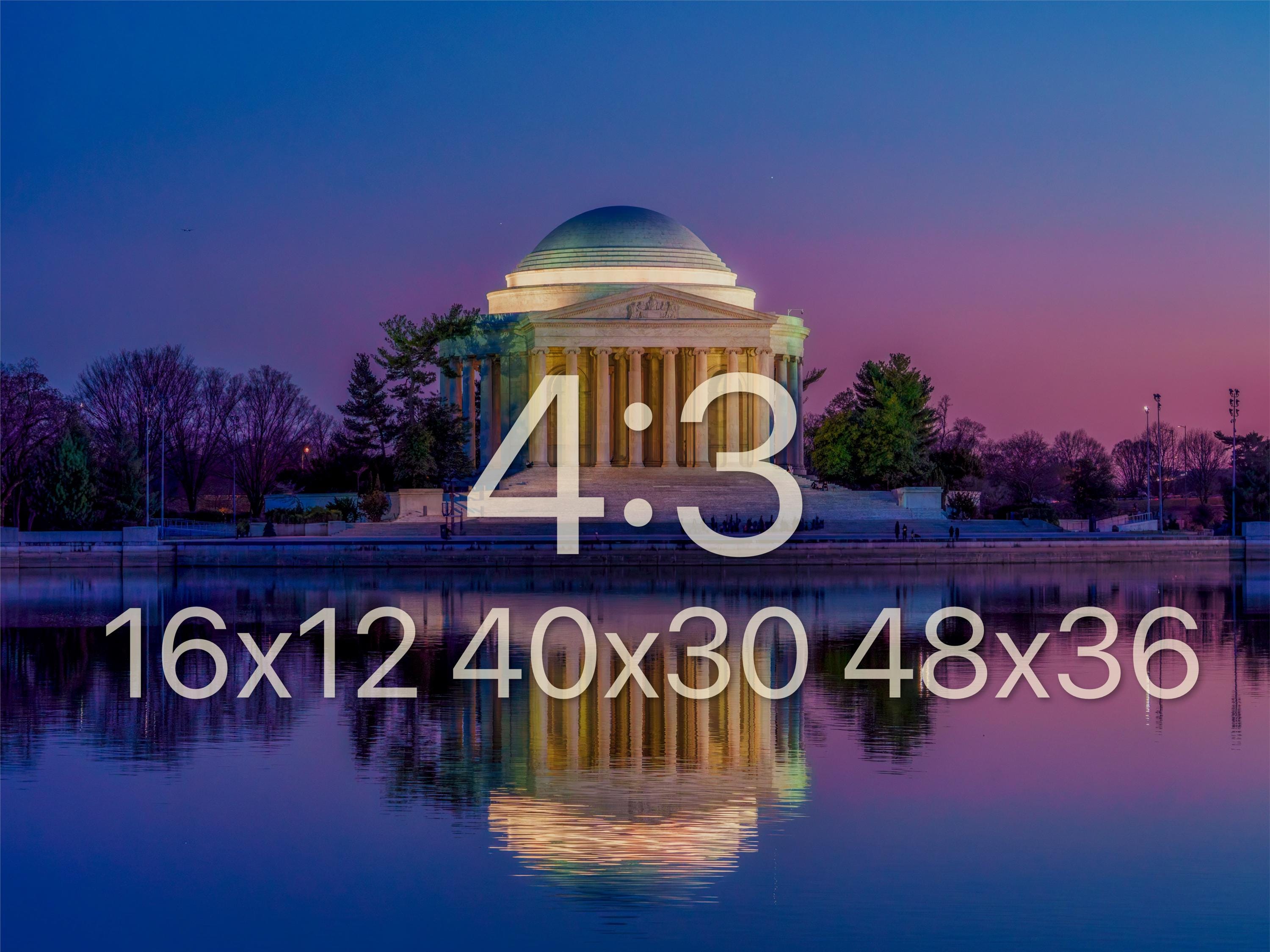 Jefferson Memorial at Twilight Photo Print Wall Art – Washington DC ...