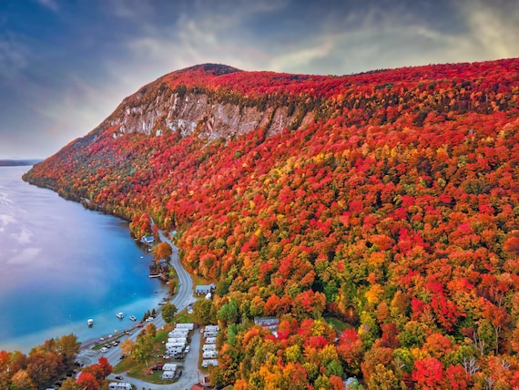 Vermont Fall Foliage Colors VT Fall Wall Decor New England - Etsy