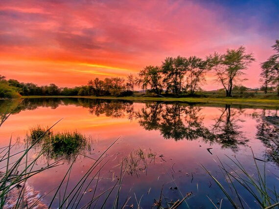 Reflections Sunsets Mountains