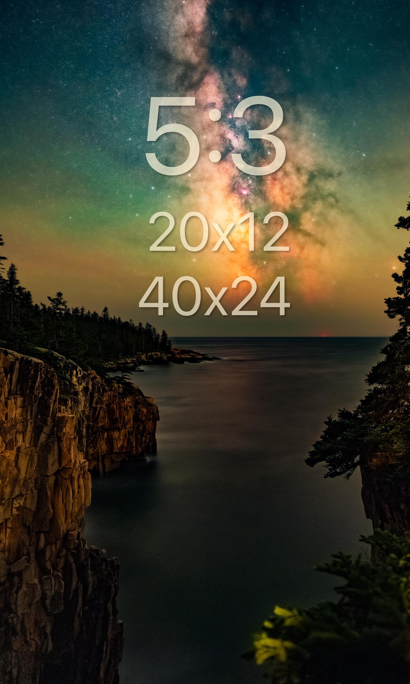 Milky Way Over Acadia Coast Photo Print – Night Sky Landscape Wall Art ...