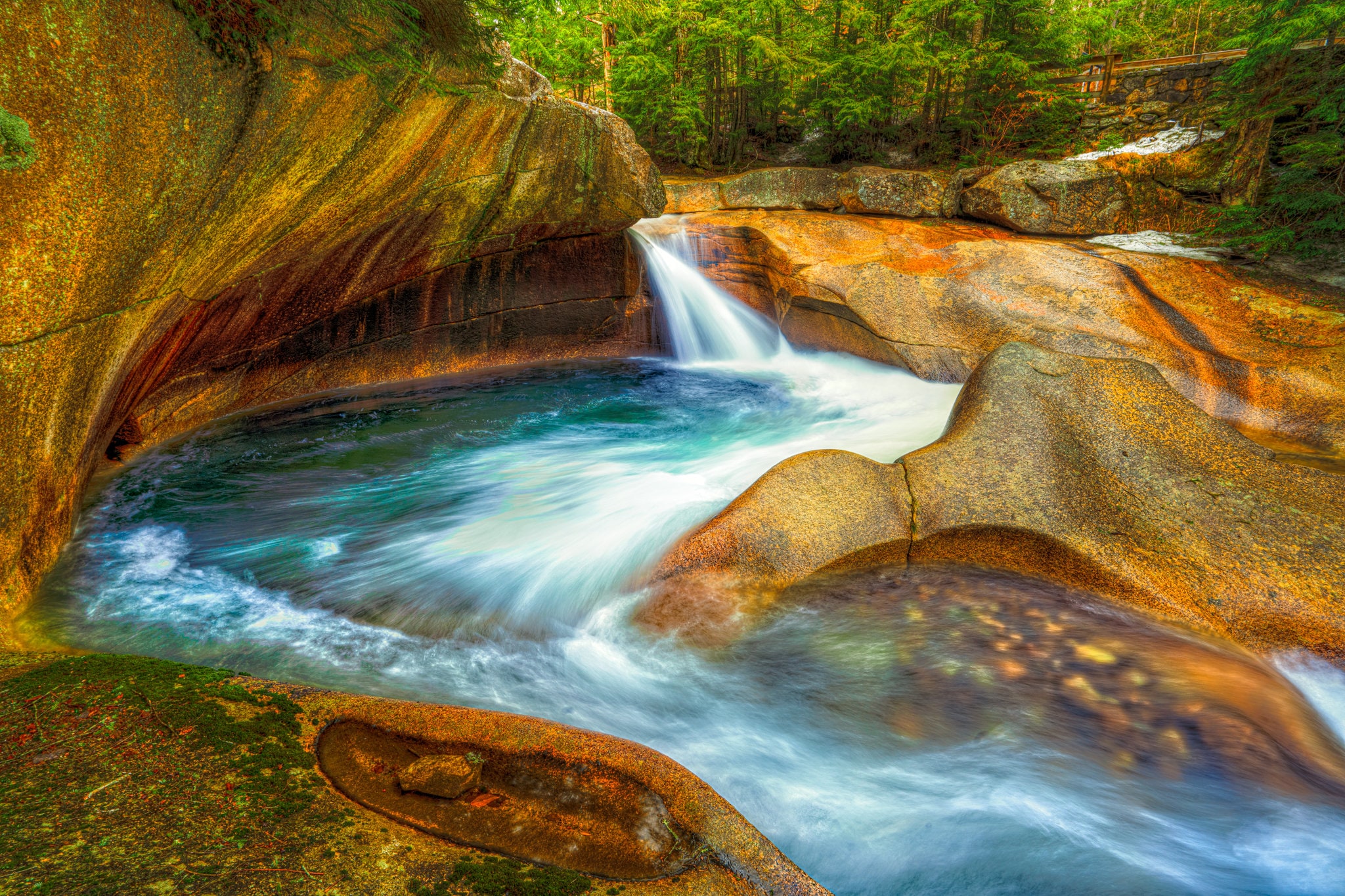 The Basin - Franconia Notch State Park New Hampshire - White Mountains ...