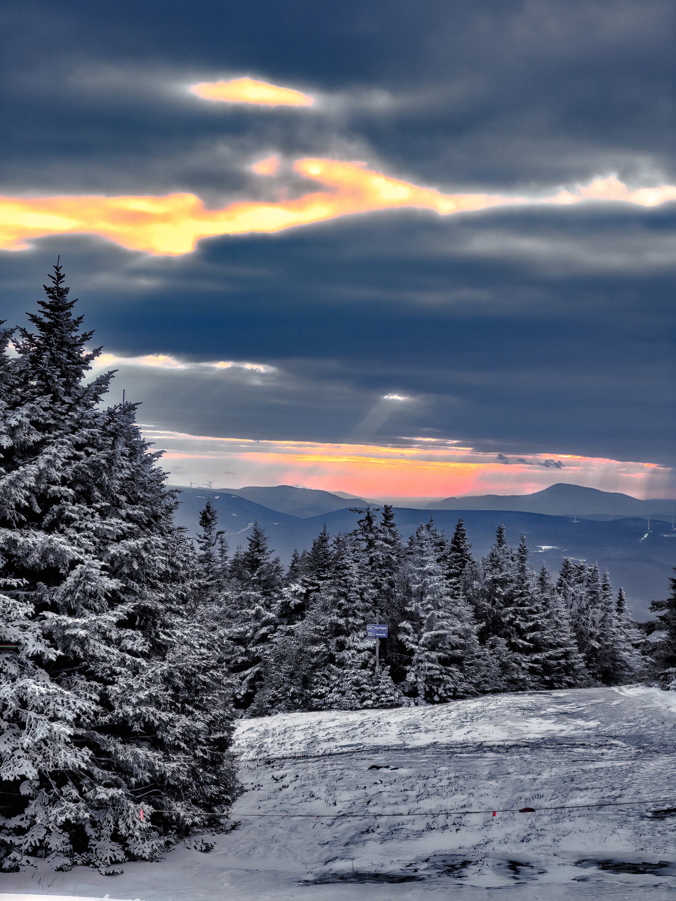 Landscape Photography Snow Sunset