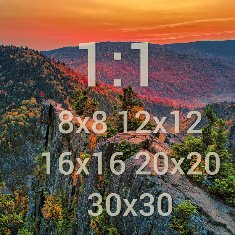 White Mountains NH Cliff Sunrise New Hampshire Great North | Etsy