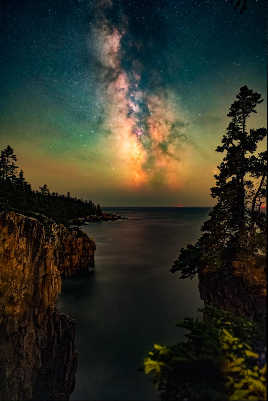Milky Way Over Acadia Coast Photo Print – Night Sky Landscape Wall Art ...