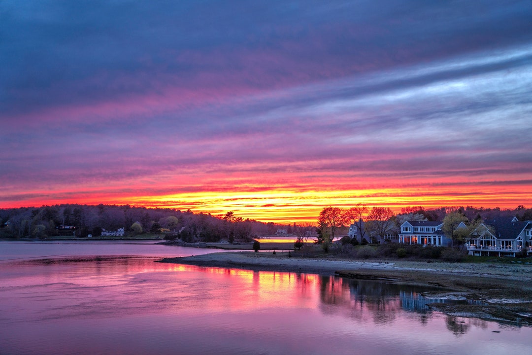 Portsmouth NH Sunset - Portsmouth Photo Wall Art - New Hampshire ...