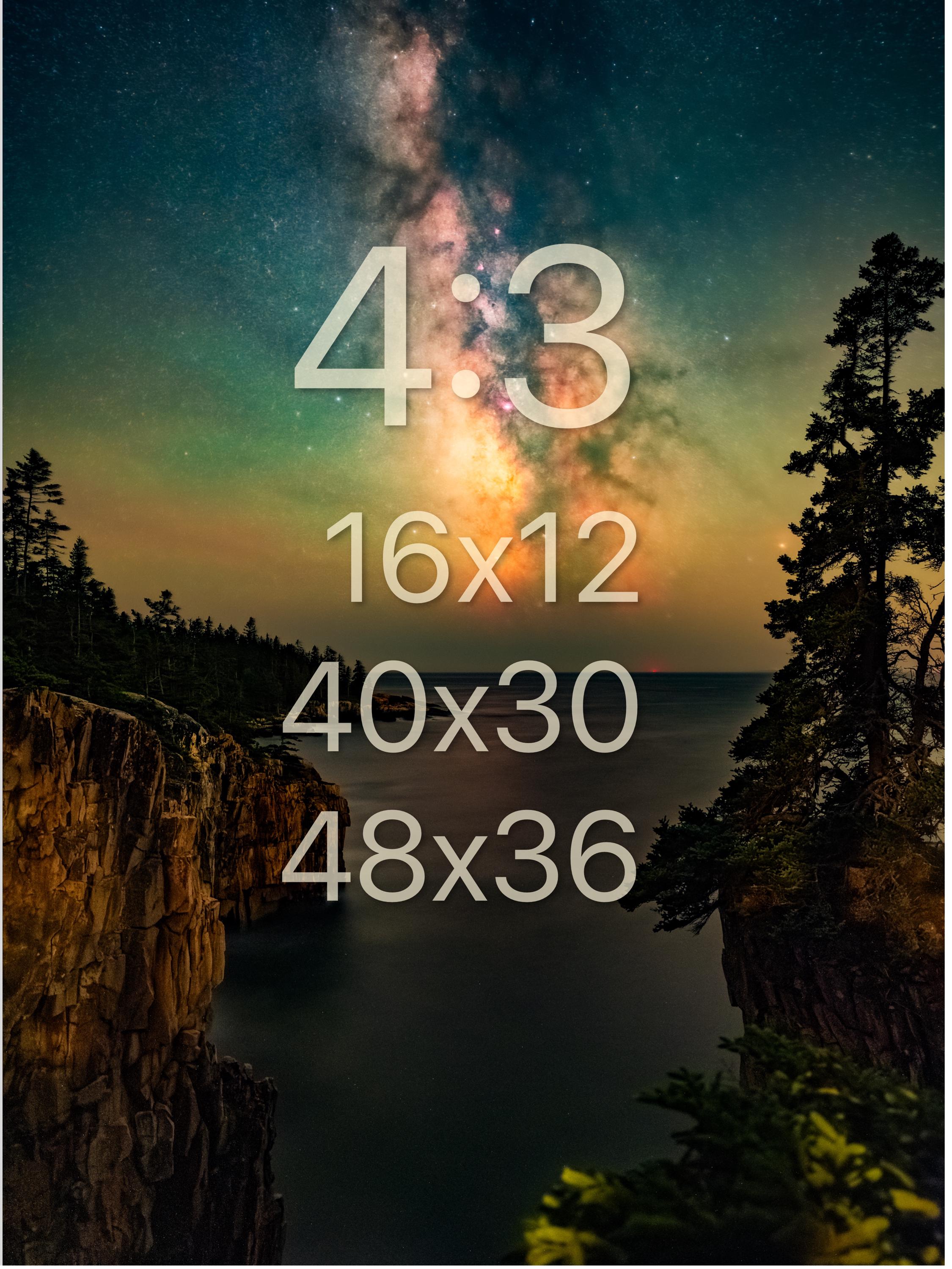Milky Way Over Acadia Coast Photo Print – Night Sky Landscape Wall Art ...