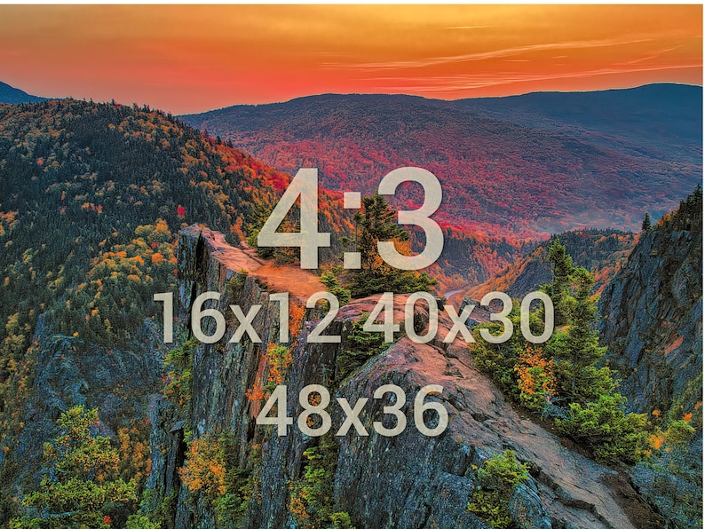 White Mountains NH Cliff Sunrise New Hampshire Great North | Etsy