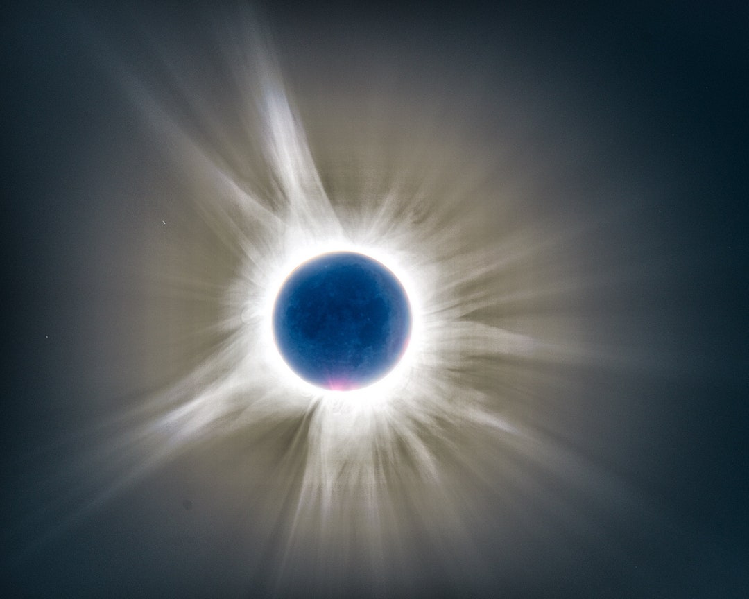 2024 Solar Eclipse Totality - Solar Corona - Seen From Maine - Etsy