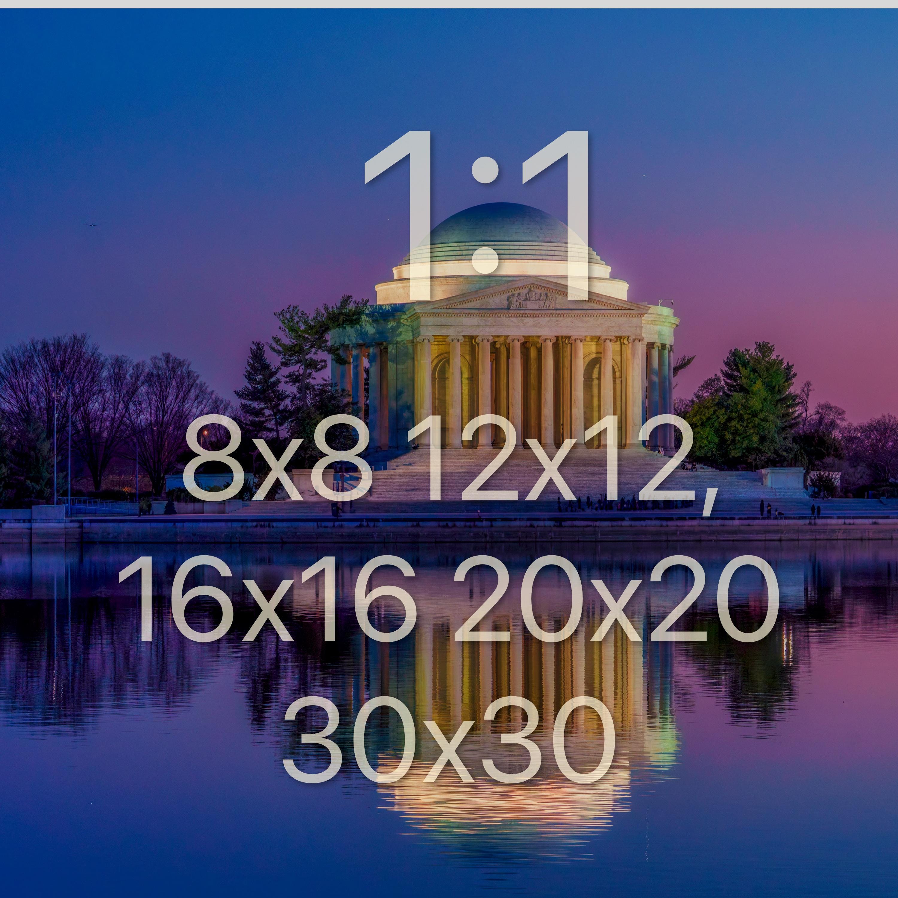 Jefferson Memorial at Twilight Photo Print Wall Art – Washington DC ...