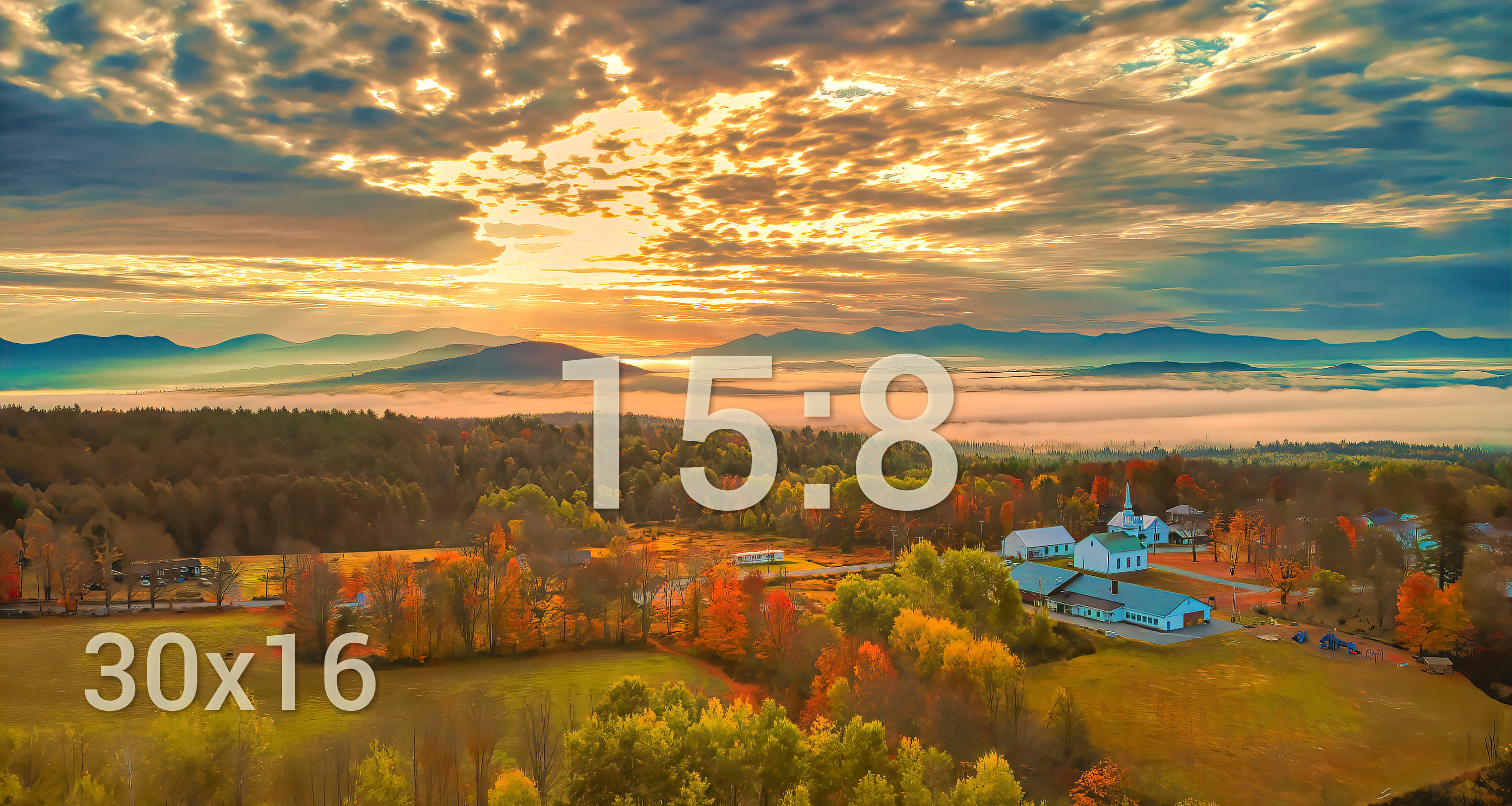 Vermont Sunrise Over the North East Kingdom| New England Fall ...
