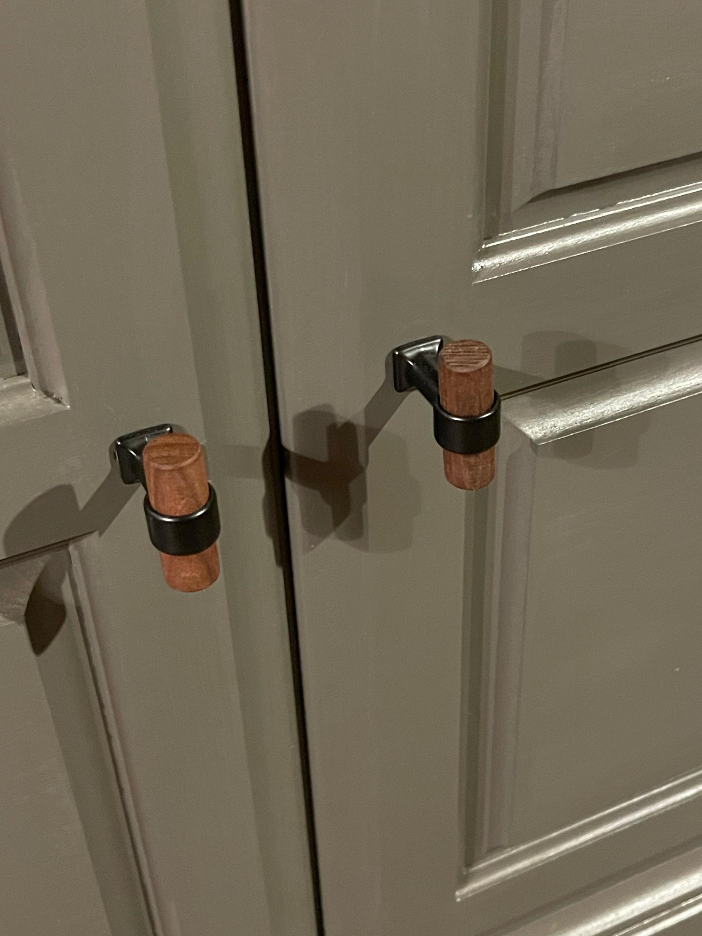 Farmhouse Rustic Gray Coffee Bar Hutch Cabinet With Working Cage Light ...