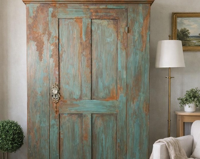 Rustic Farmhouse Armoire Wardrobe Cabinet - Etsy