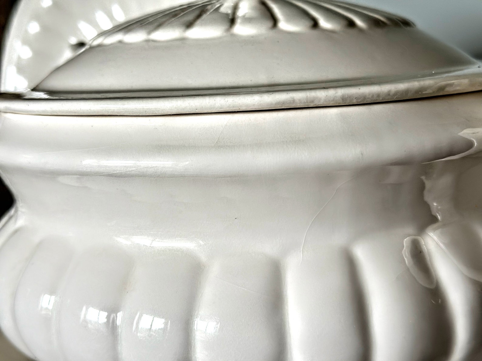 Vintage Tureen California Pottery White Soup Tureen Tureen, Underplate ...