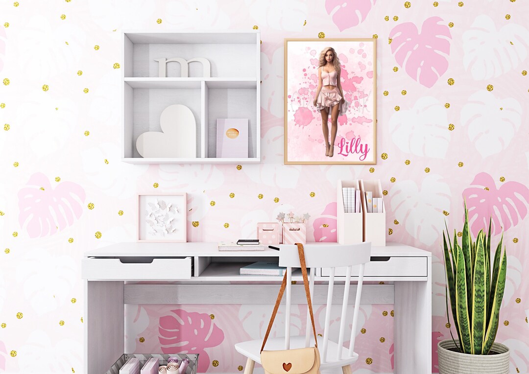 Personalised Barbie Wall Art Print / Bedroom Decor / Barbie Doll Print ...