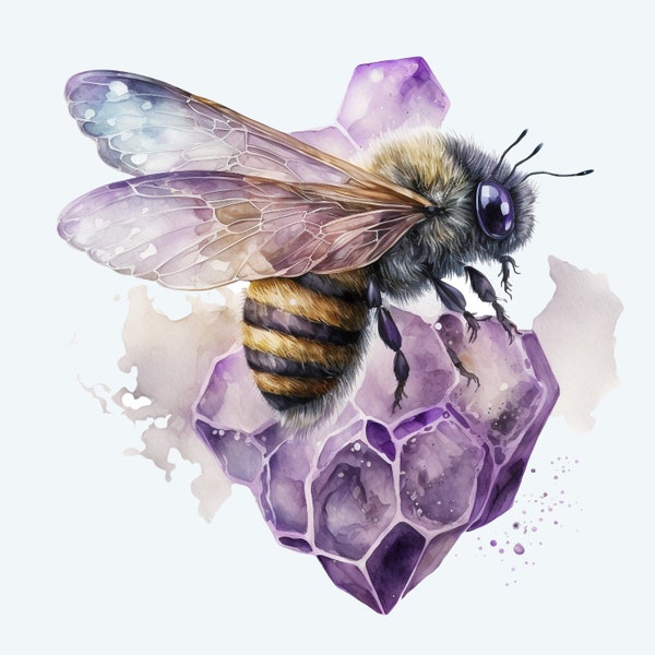 Bee Art Print - Etsy UK