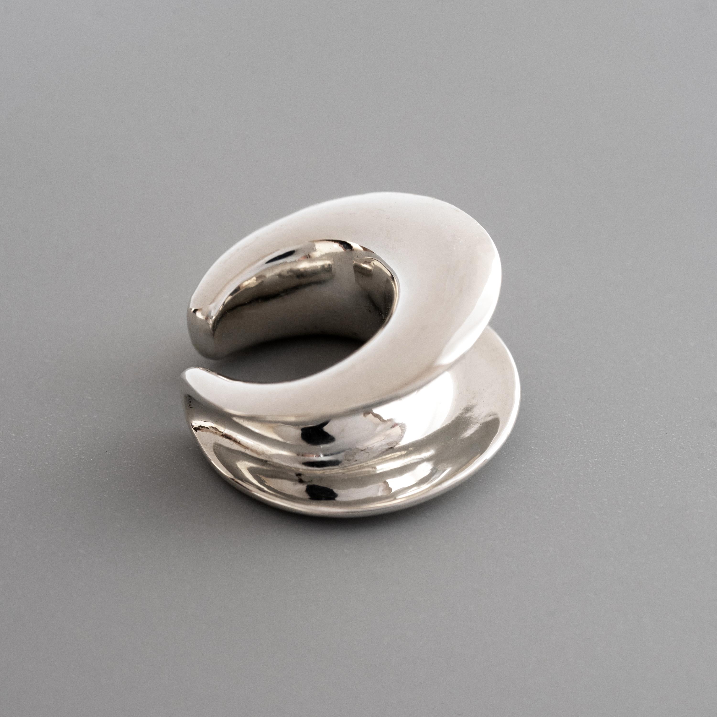 925 Silver Reel Ear Cuff, No Piercing Sterling Silver Cuff Earring ...