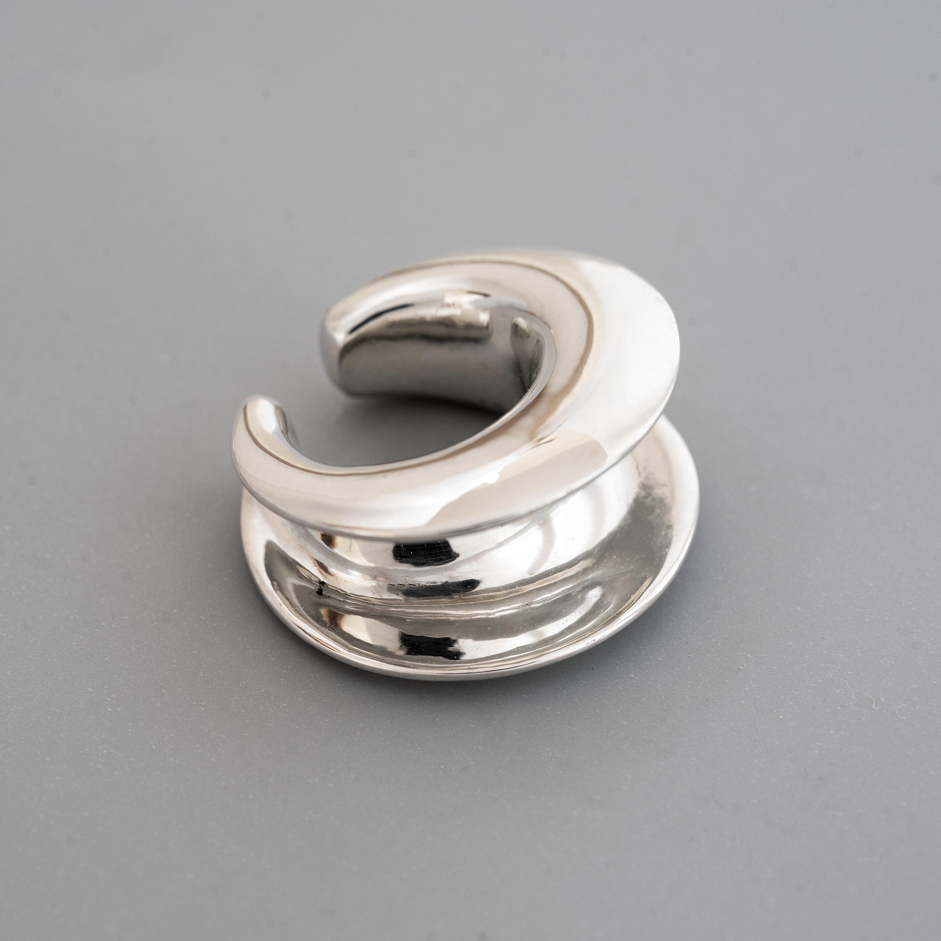925 Silver Reel Ear Cuff, No Piercing Sterling Silver Cuff Earring ...