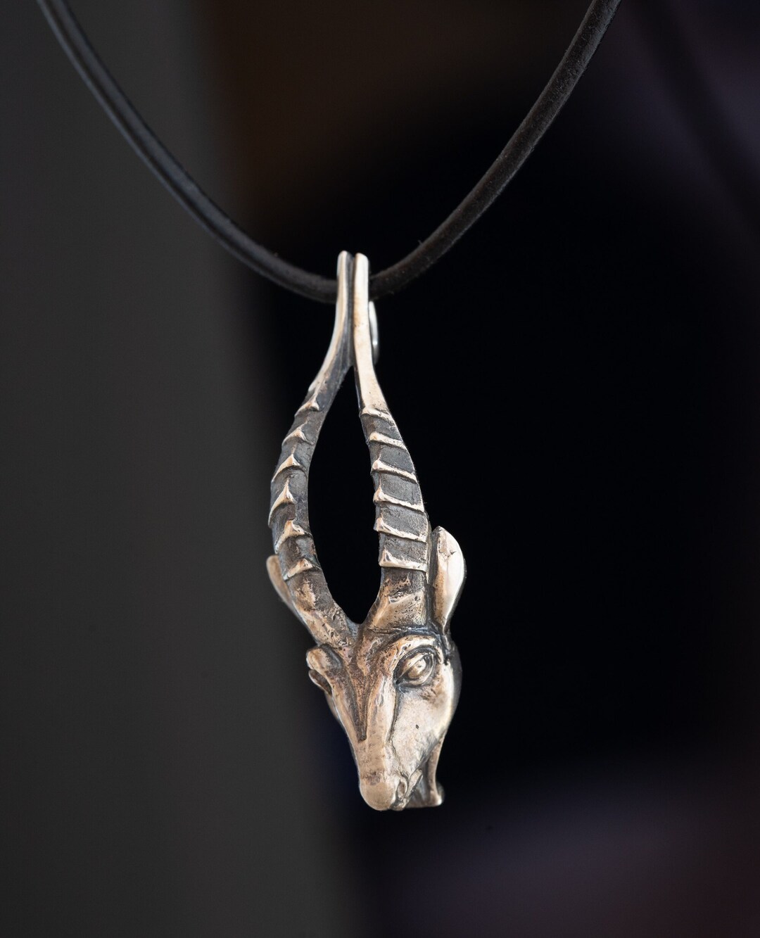 14K Large Gold Capricorn Pendant, Solid Gold Sea Goat Zodiac Sign ...