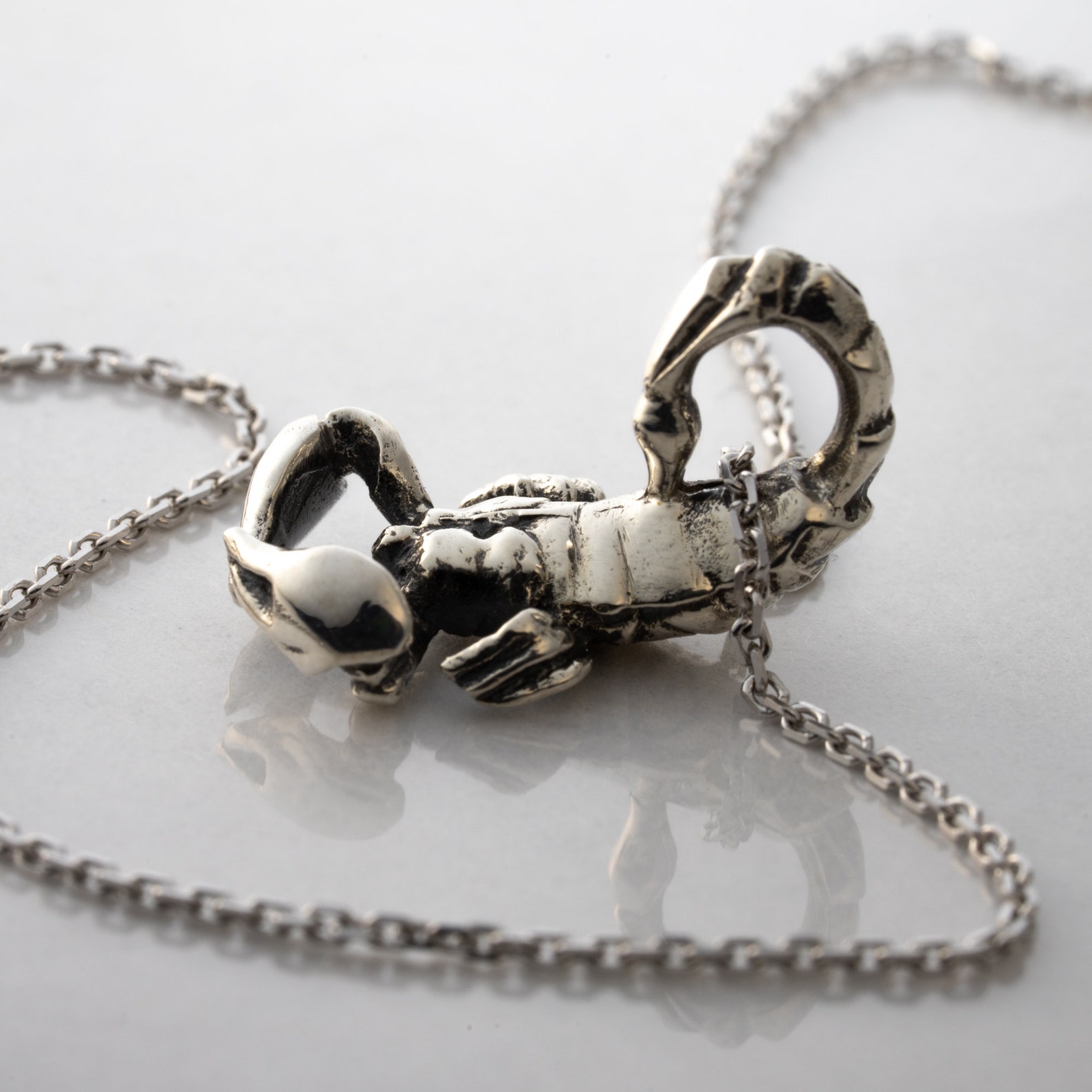 Scorpio Necklace Zodiac Scorpion Pendant 925 Sterling Silver - Etsy