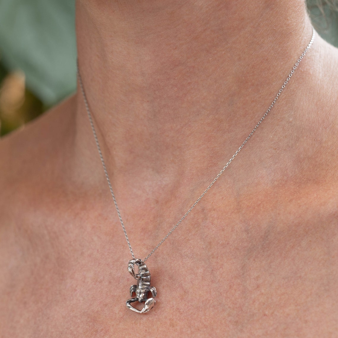 Scorpio Necklace Zodiac Scorpion Pendant 925 Sterling Silver - Etsy