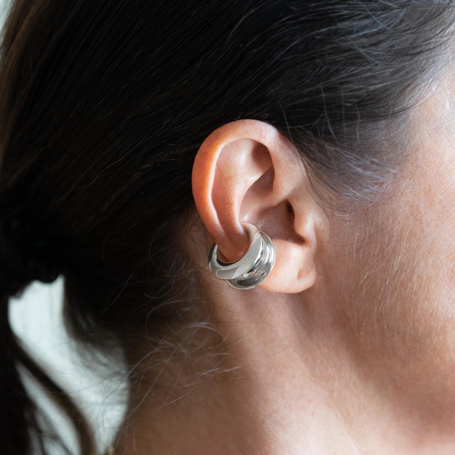 925 Silver Reel Ear Cuff, No Piercing Sterling Silver Cuff Earring ...