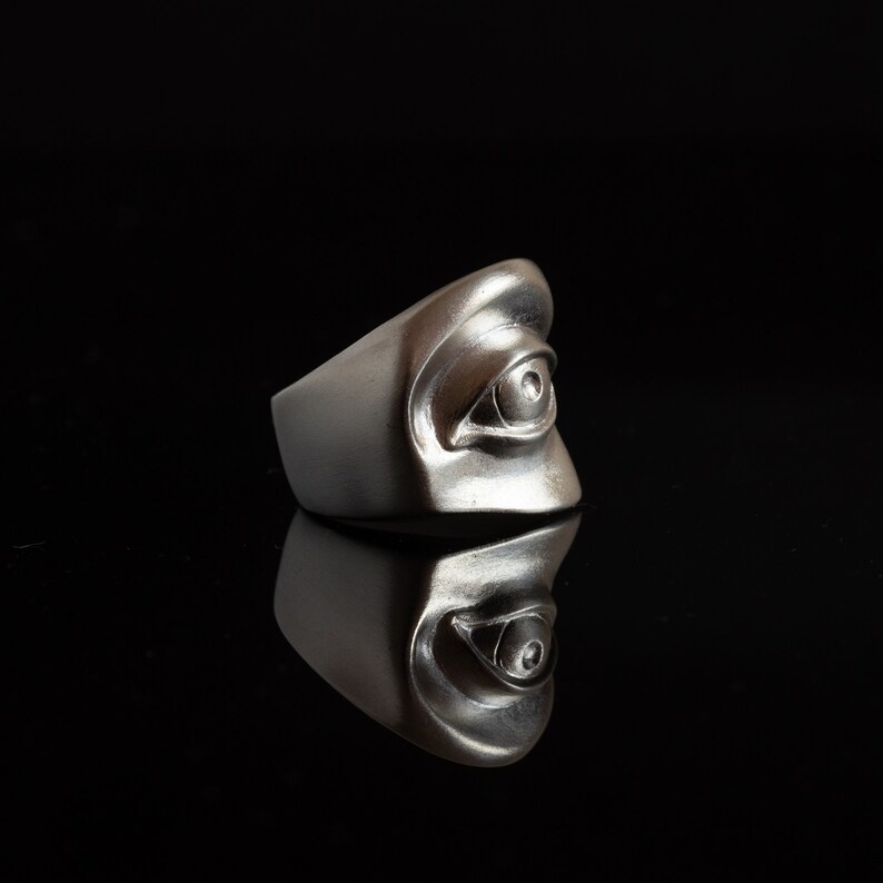 925 Eye Statement Ring, All Seeing Eye Ring, Third Eye Ring, Inner Eye ...