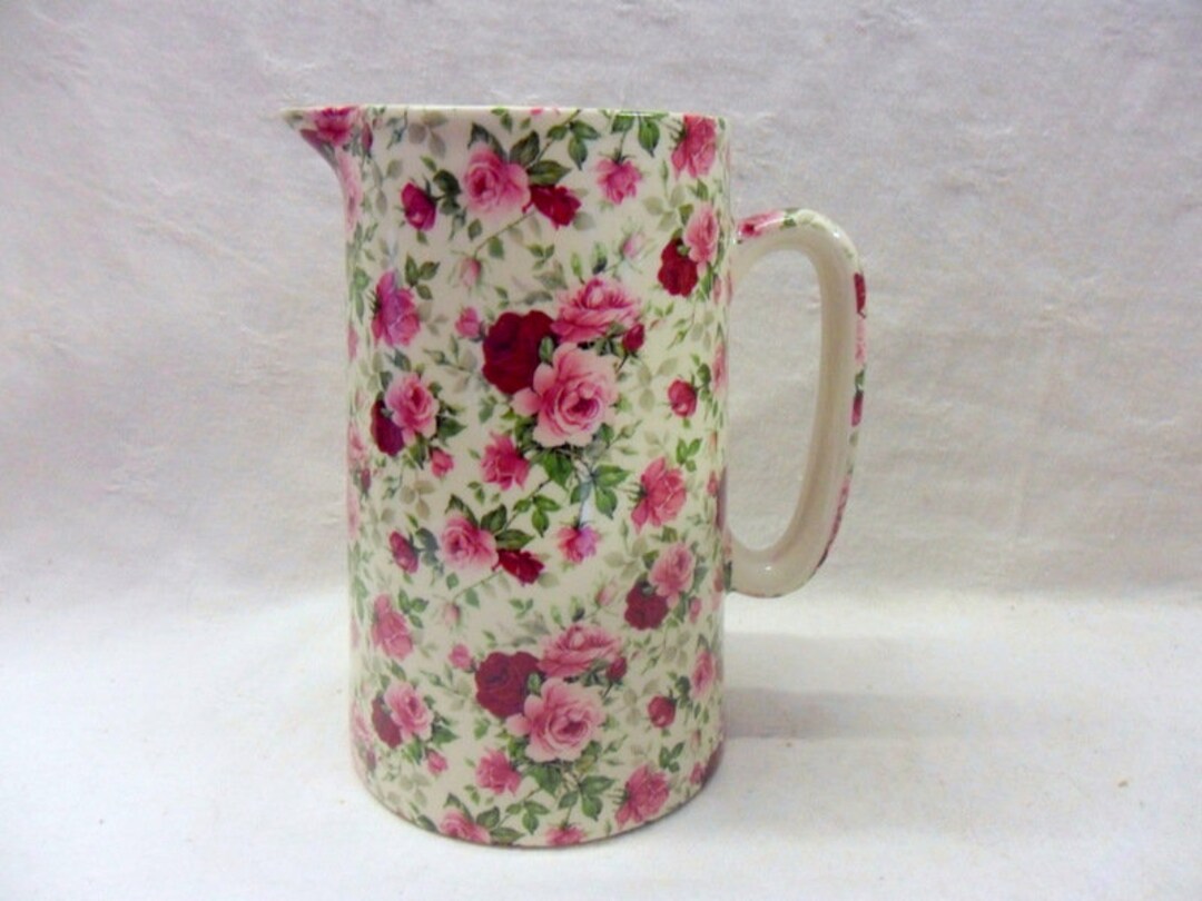 Pink Summertime Chintz 1 Pint Jug. - Etsy
