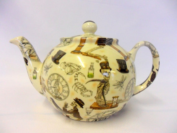Ceramic Steampunk Teapot