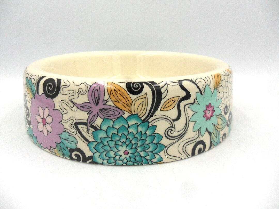 Retro Woodstock Design Dog Bowl. - Etsy