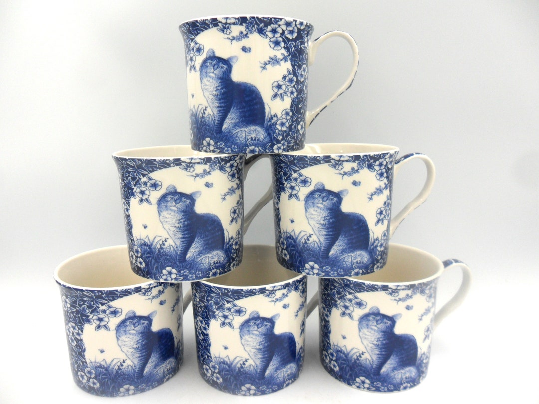 Set of 6 Calico Cat Design Palace Mugs. - Etsy UK