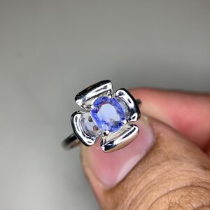 Sri Lankan Blue Sapphire Ring. Ladies Natural Blue Sapphire Ring . Sri ...