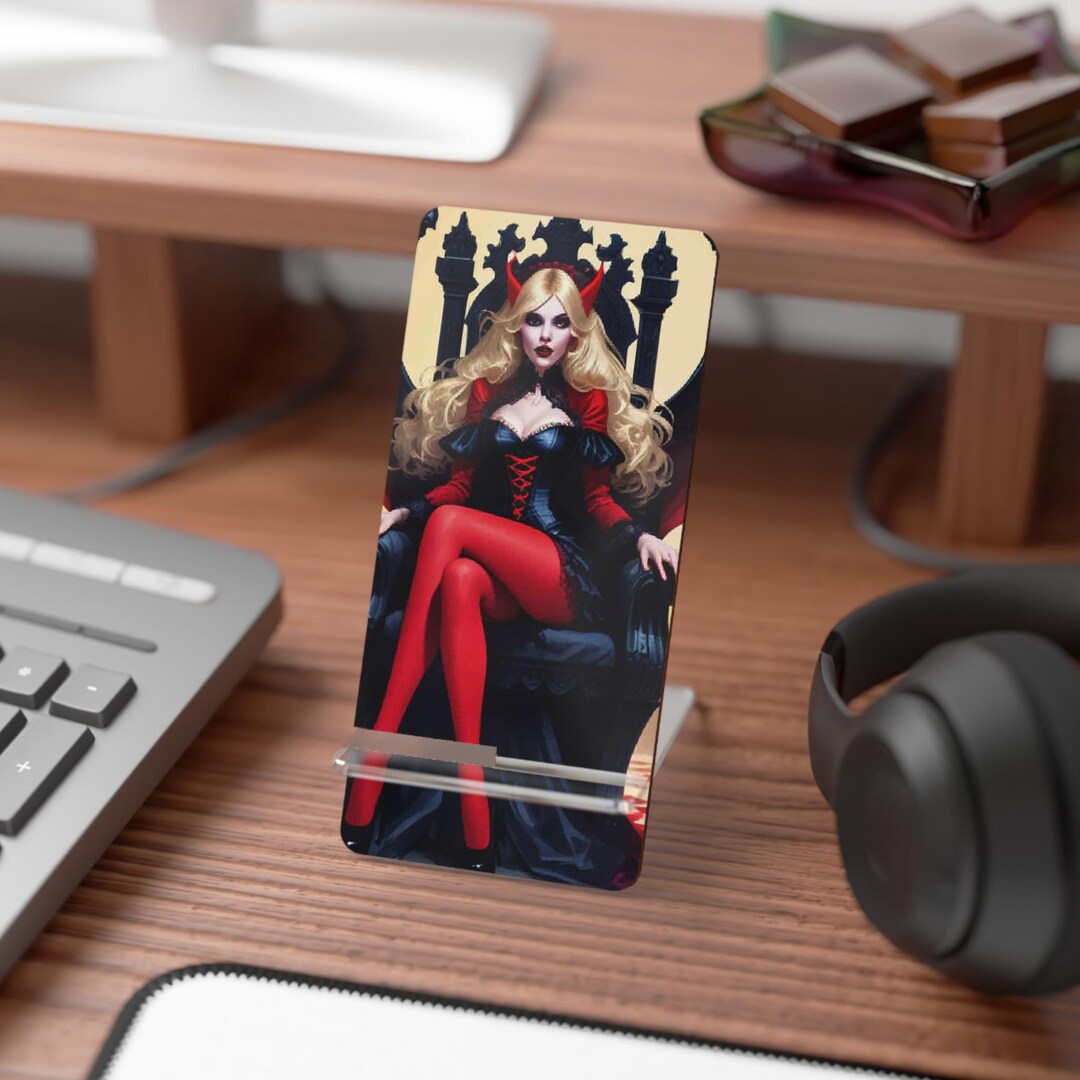 Vampiric Queen Mobile Display Stand for Smartphones | Gothic Throne Art ...