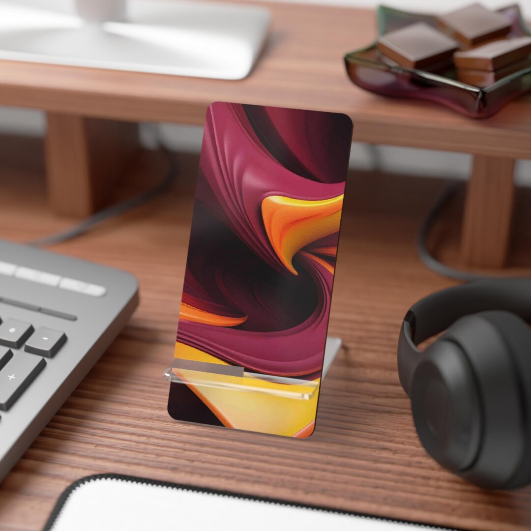 Abstract Swirl Artwork Mobile Display Stand for Smartphones - Etsy